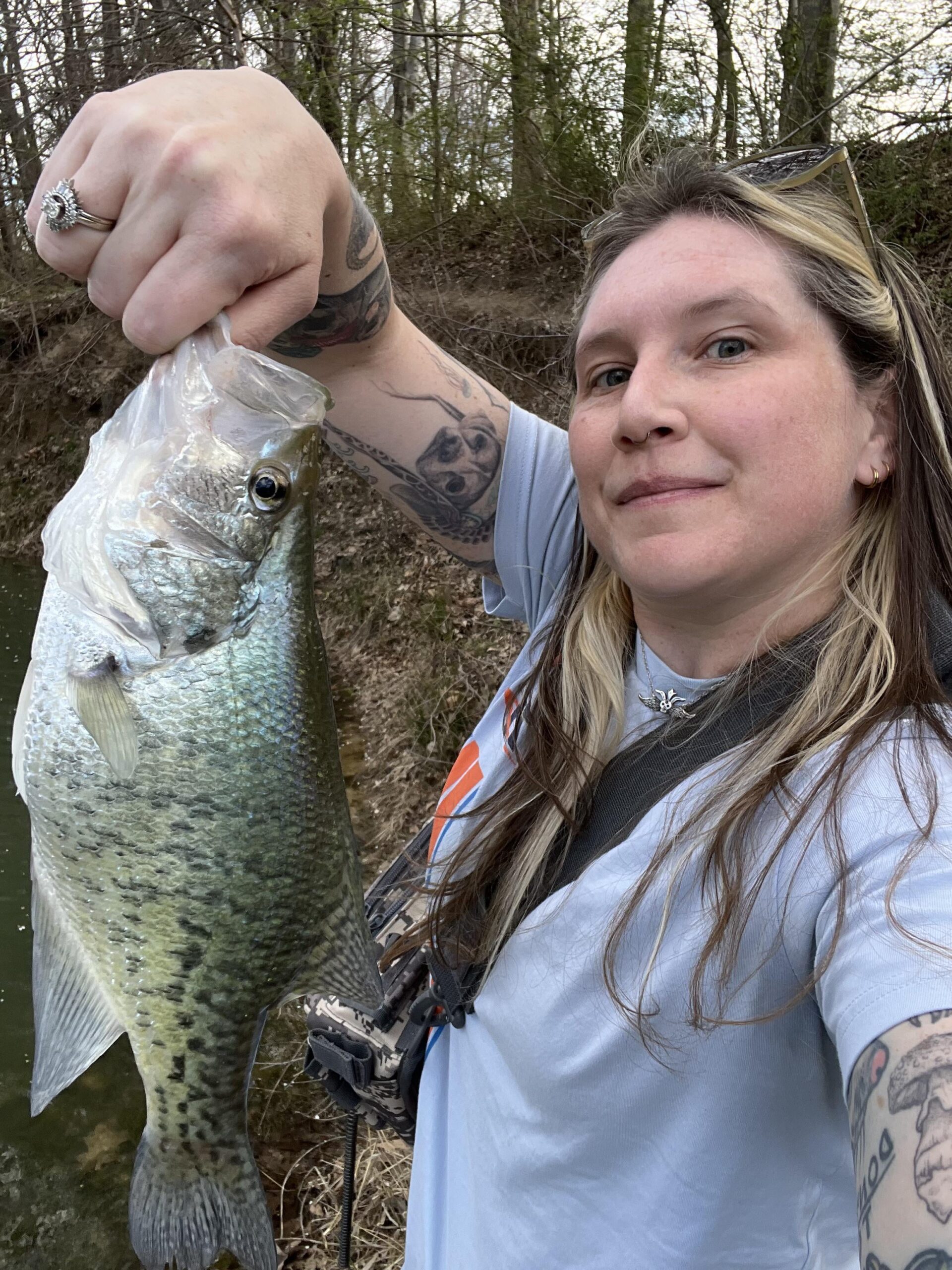 On a work trip in Tennessee, got a 3 day license to fish, and caught my ...