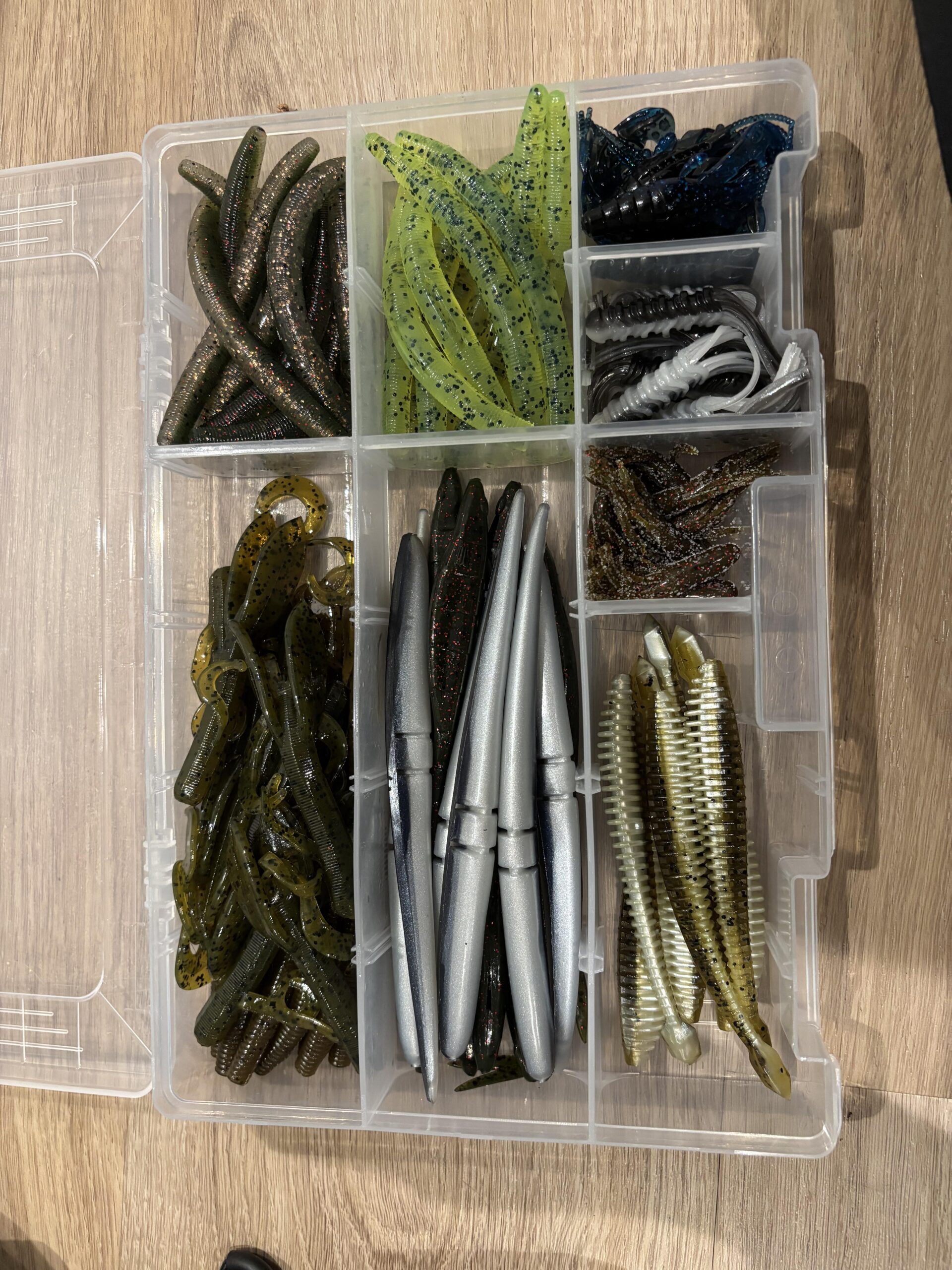 How to store soft plastics - Flake Food